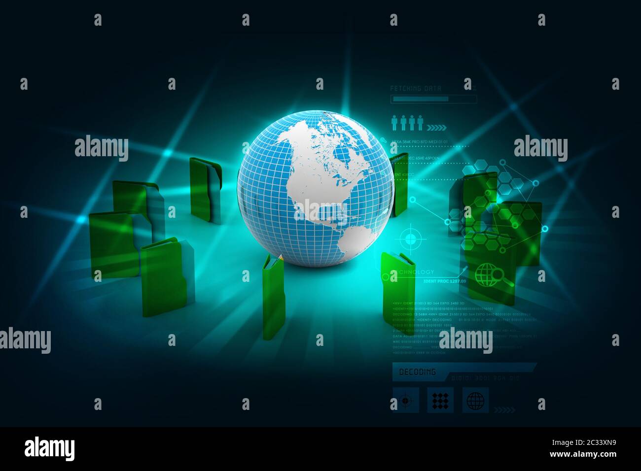 Earth planet folder document hi-res stock photography and images - Alamy
