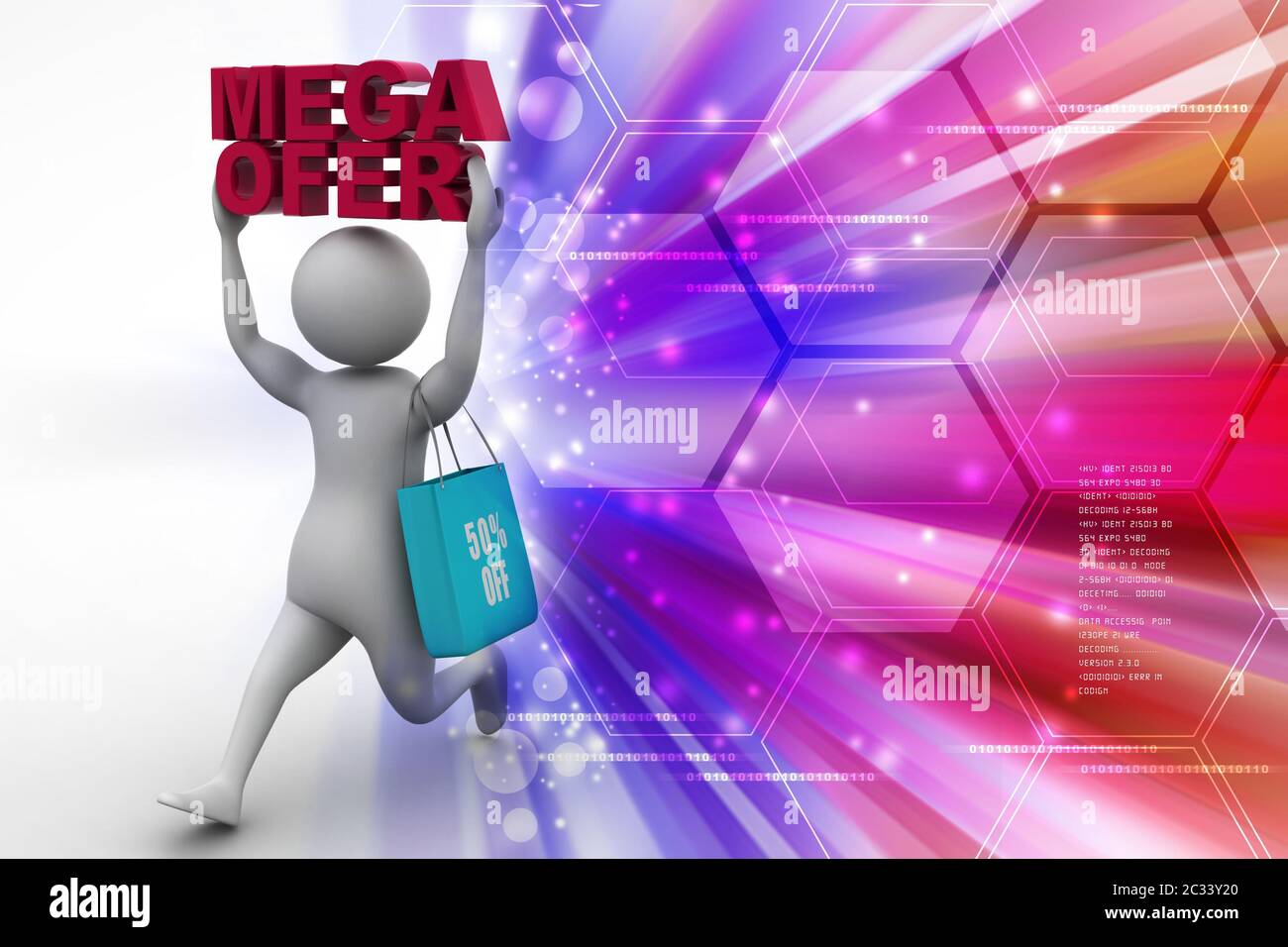 3d man in shopping Stock Photo - Alamy