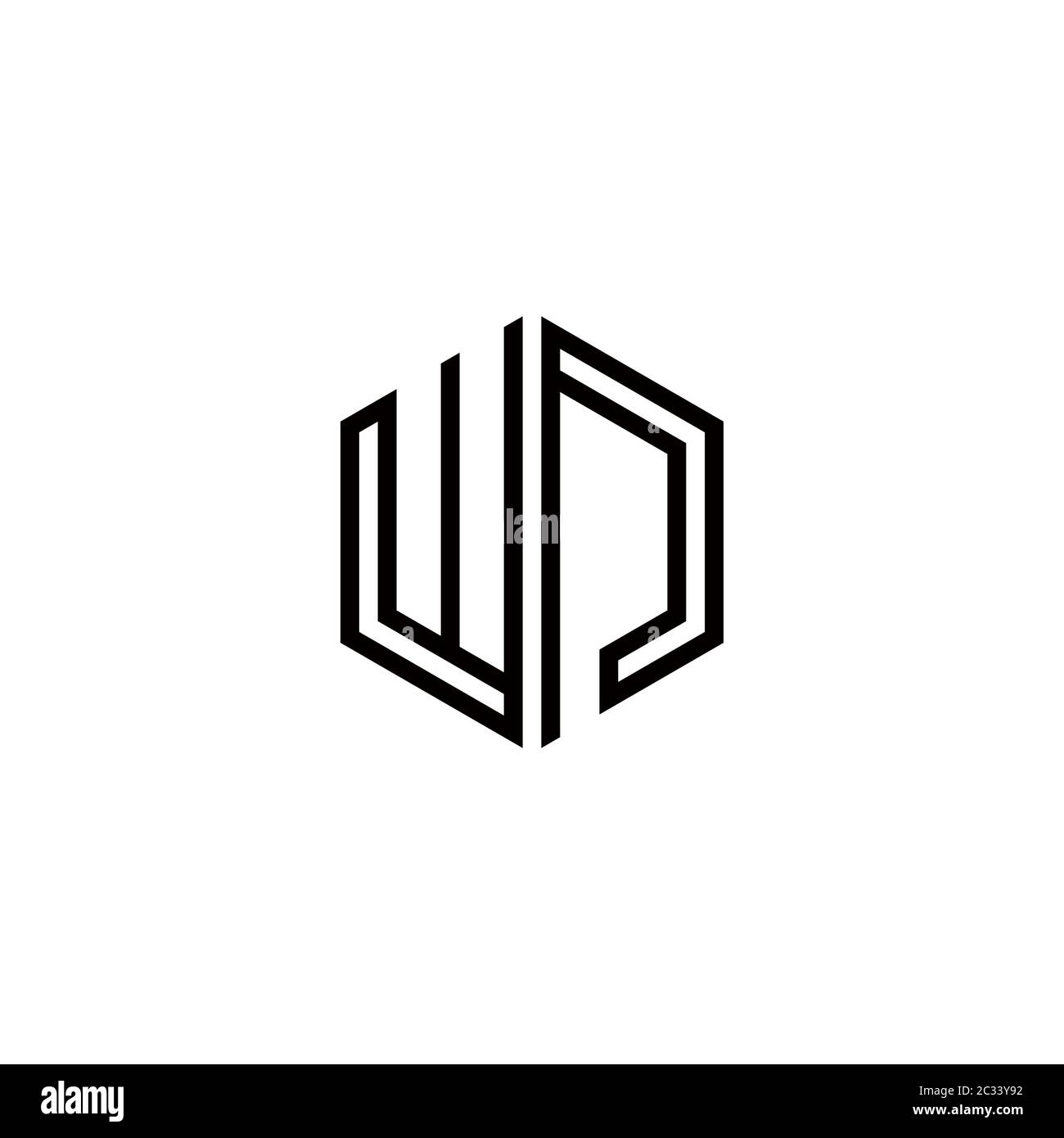 Wn logo vector vectors hi-res stock photography and images - Alamy