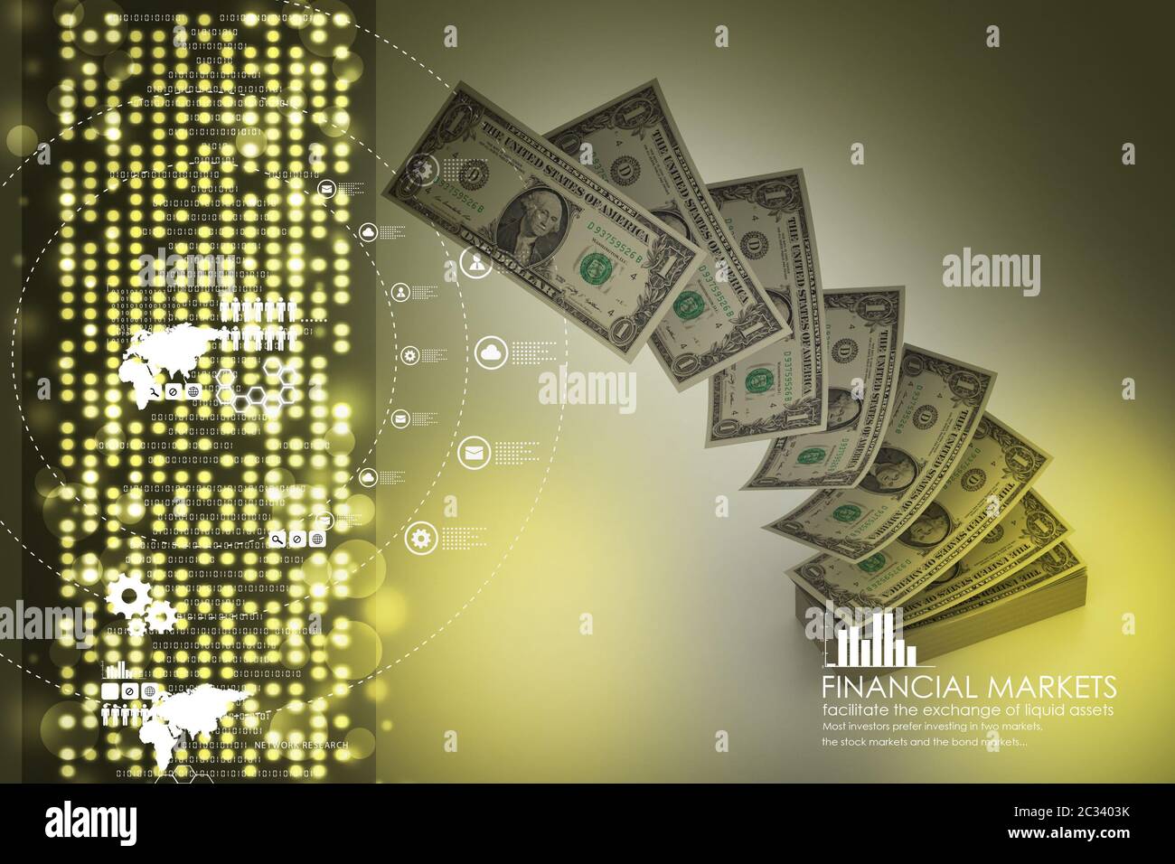 pile of US federal reserve notes Stock Photo - Alamy