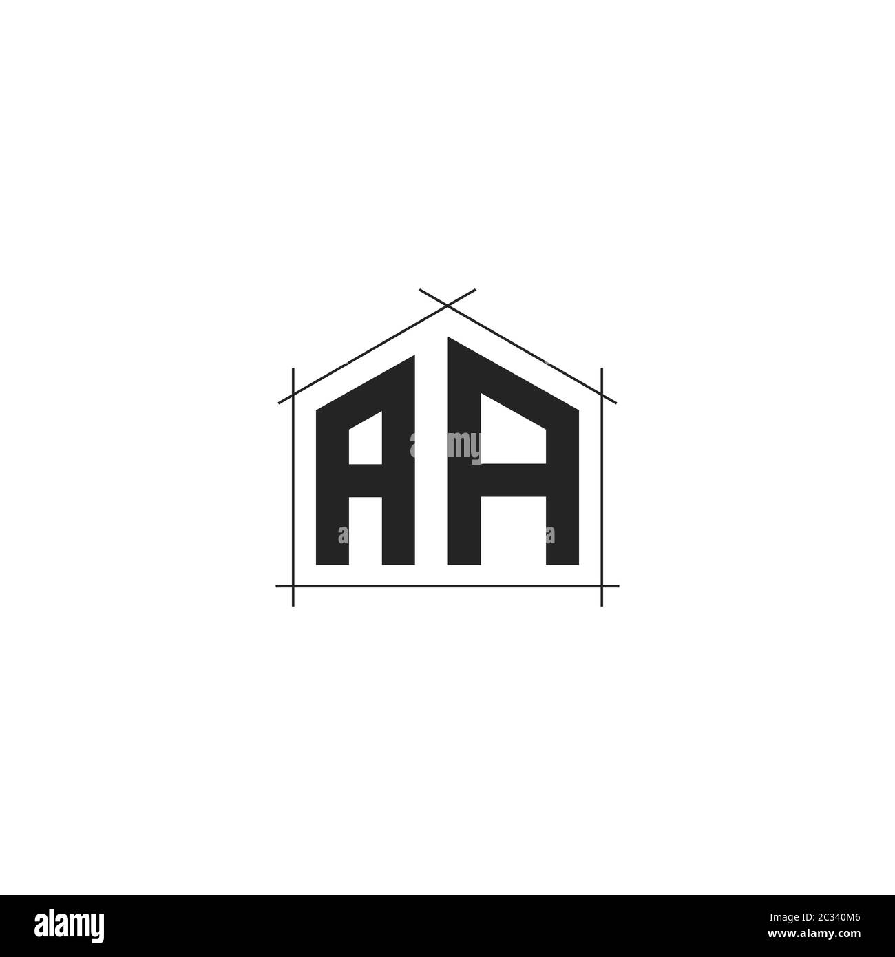 Aa logo design hi-res stock photography and images - Alamy