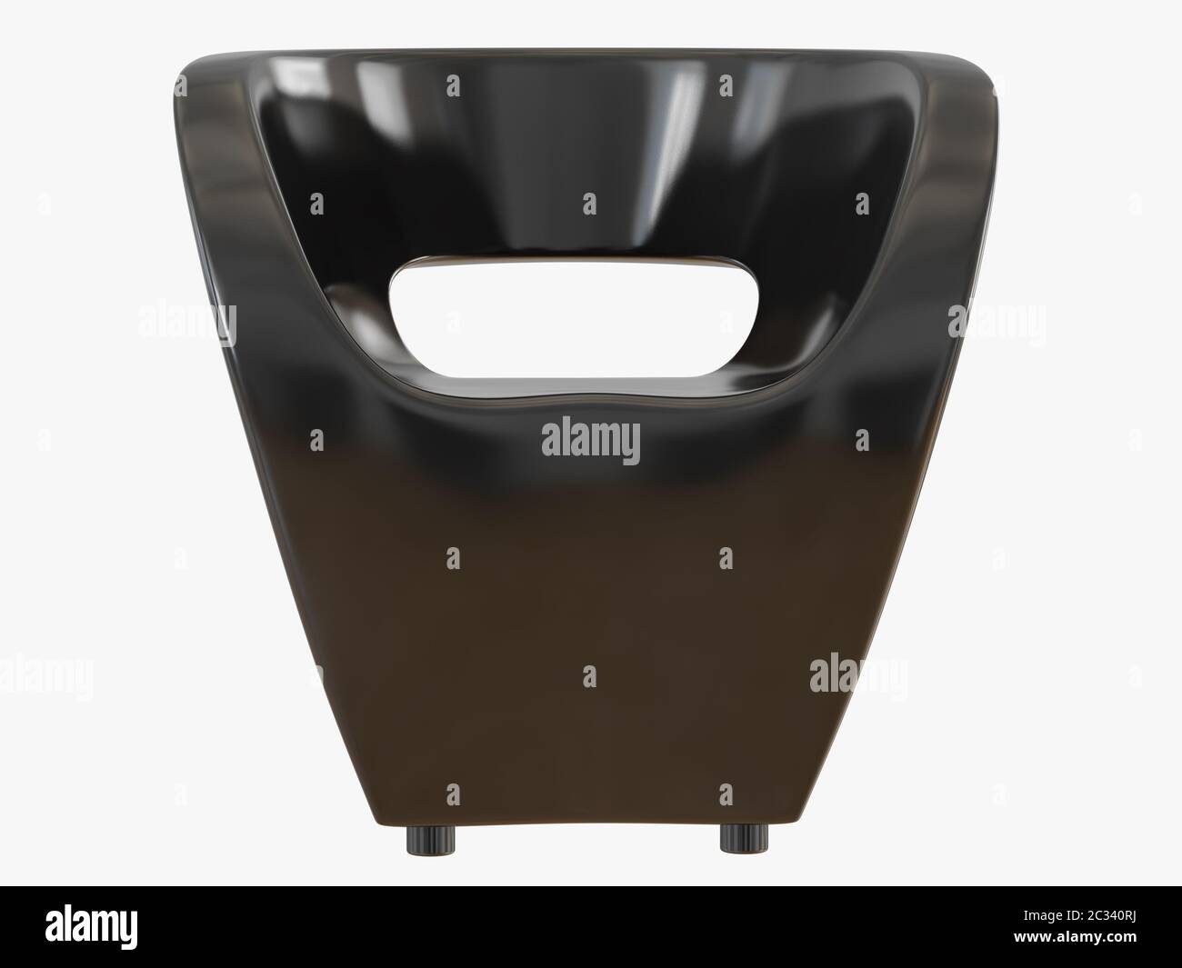 Gray chair front view 3d rendering Stock Photo - Alamy