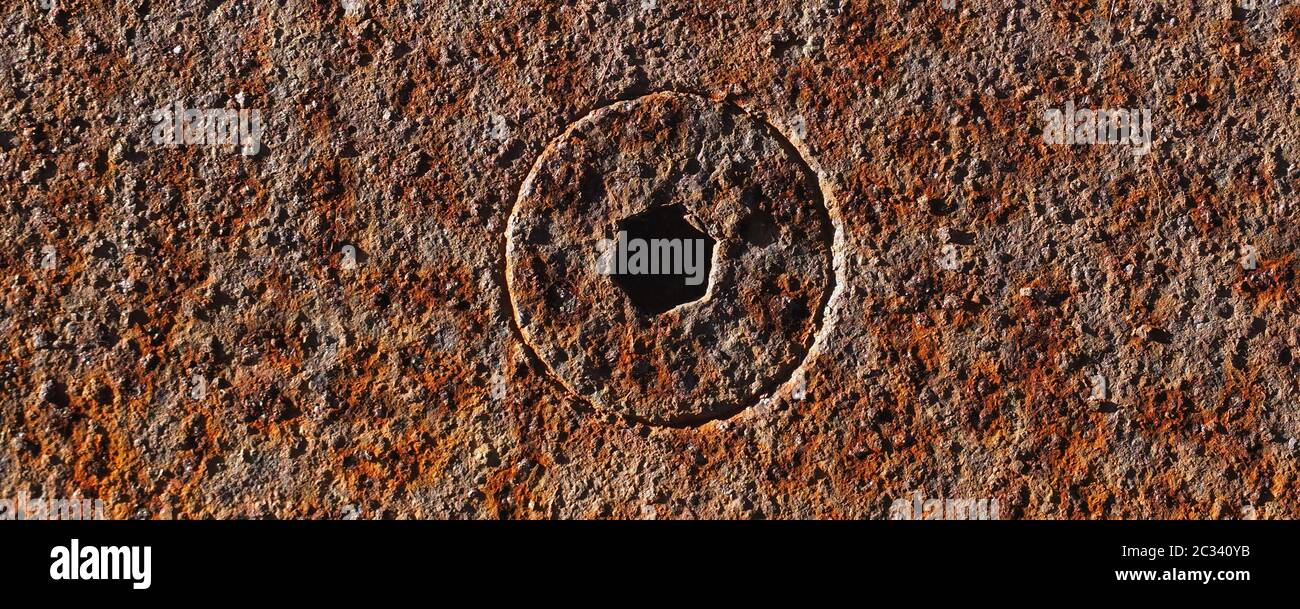 wide brown rusted steel texture useful as a background Stock Photo - Alamy