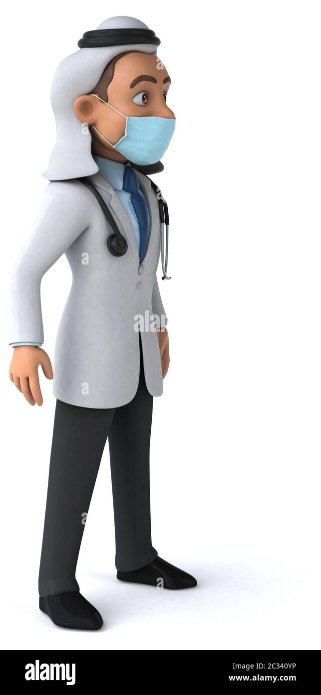 3D illustration of a cartoon character with a mask Stock Photo - Alamy