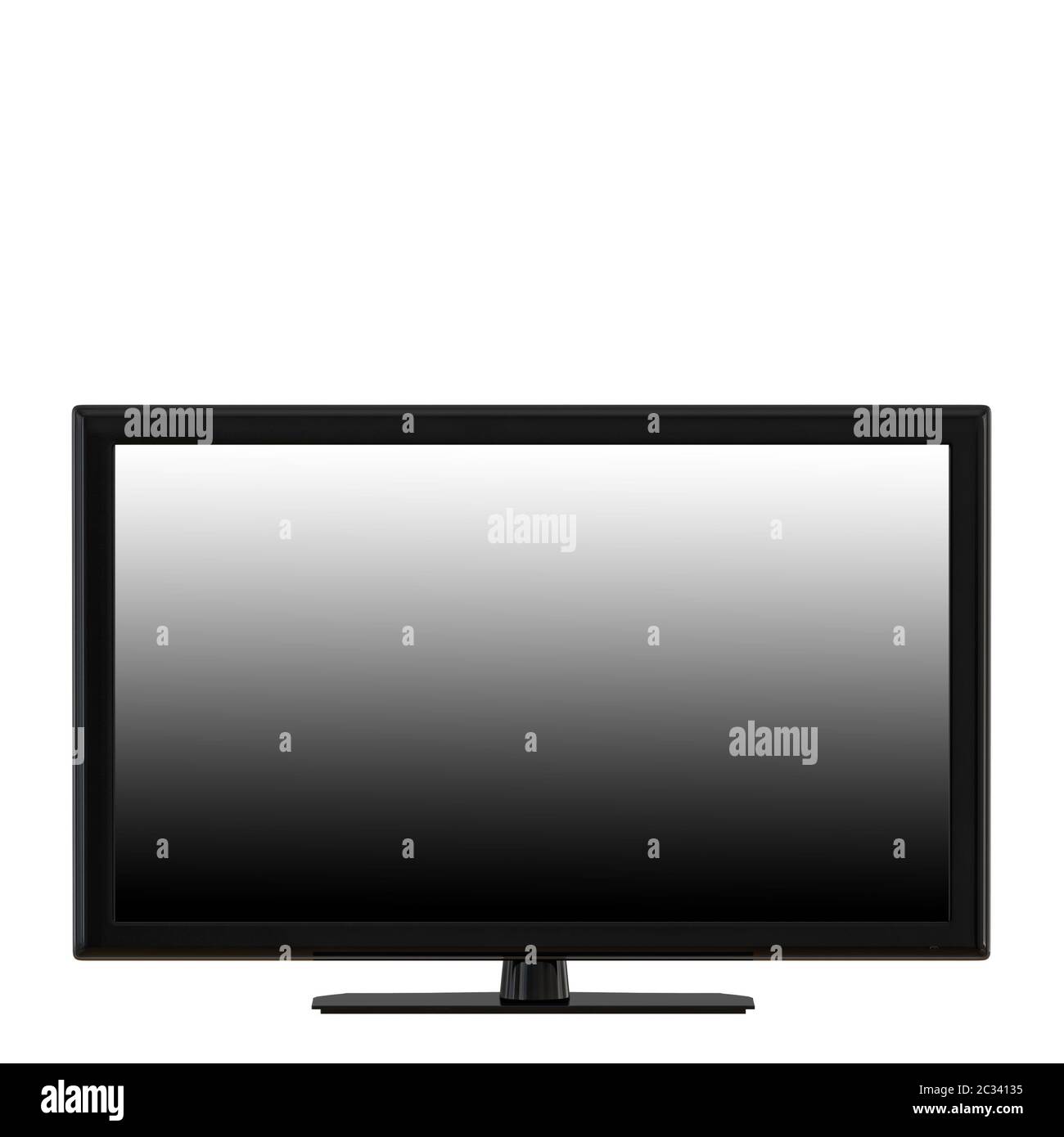 TV monitor on white background 3d rendering Stock Photo - Alamy