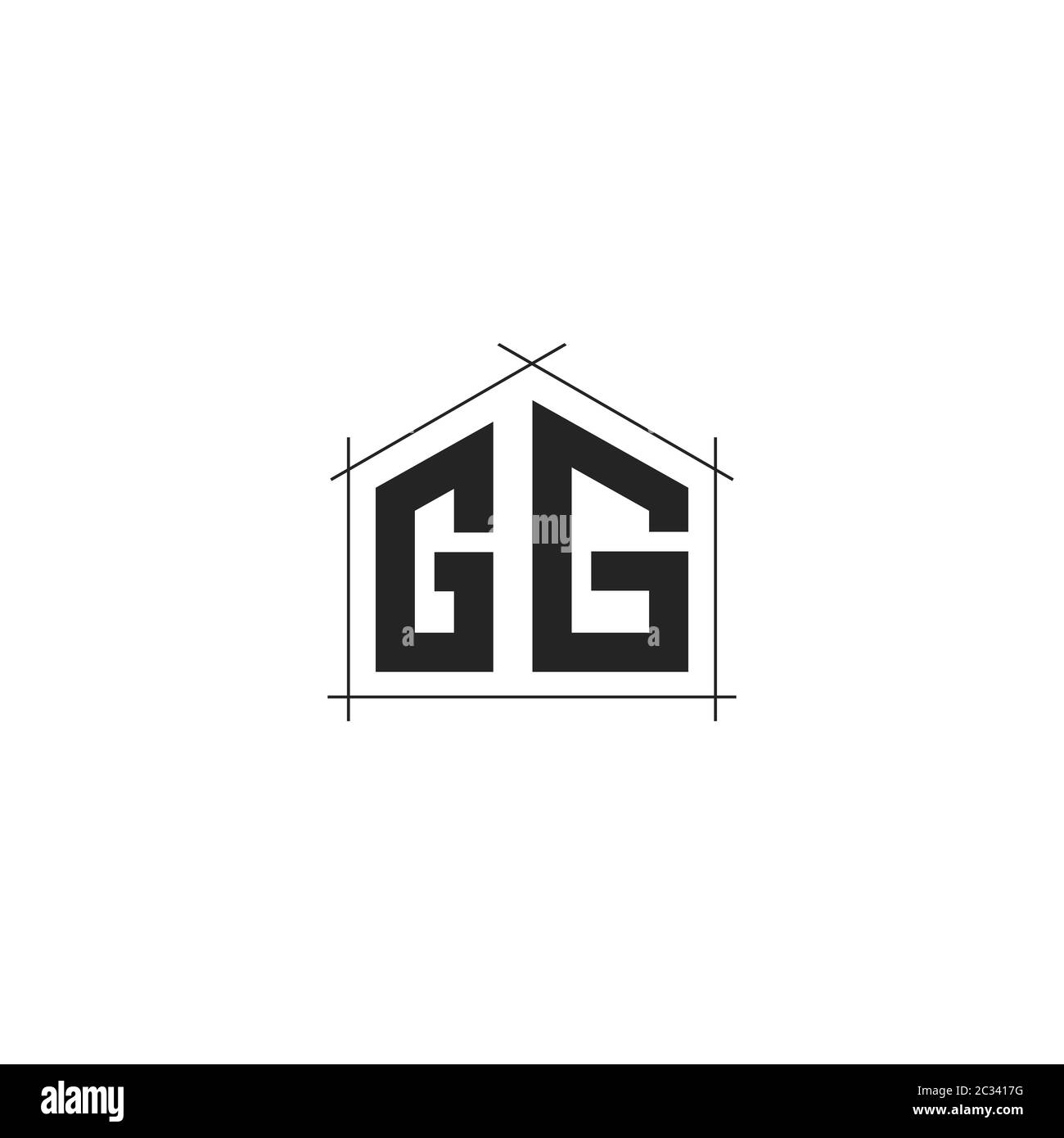 Gg logo design hi-res stock photography and images - Alamy