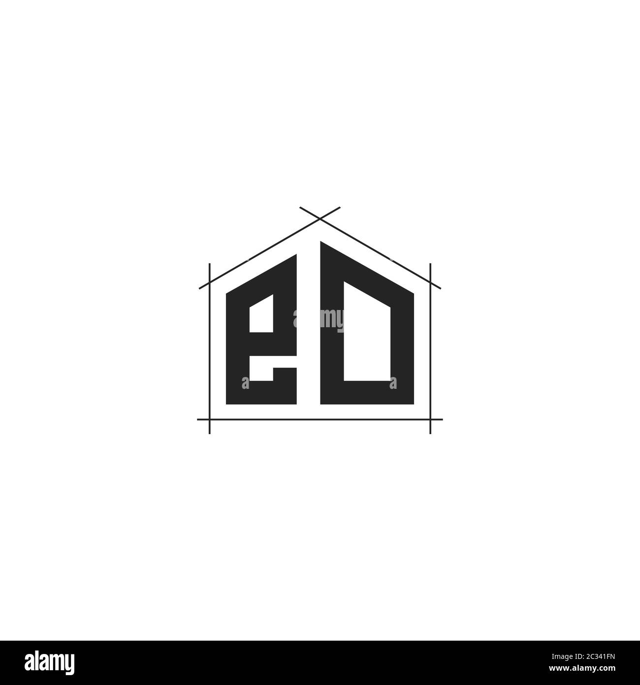 Ed logo design Stock Vector Images - Alamy