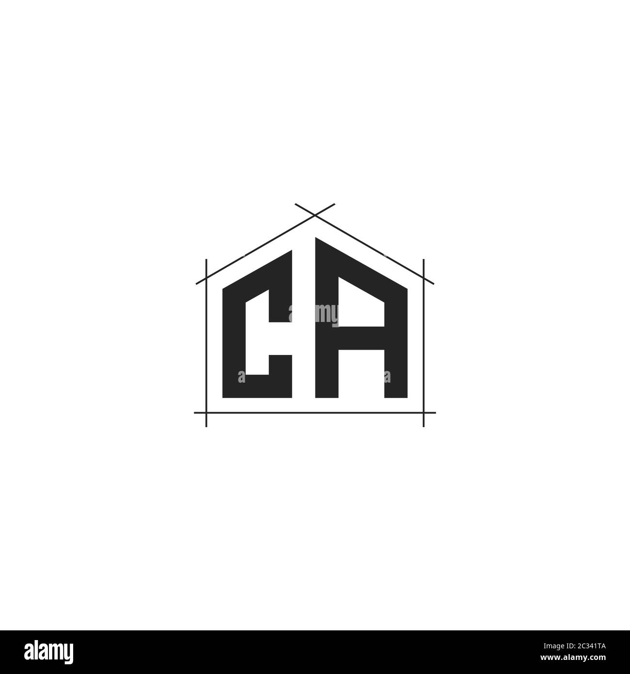 Ca logo initial Cut Out Stock Images & Pictures - Alamy