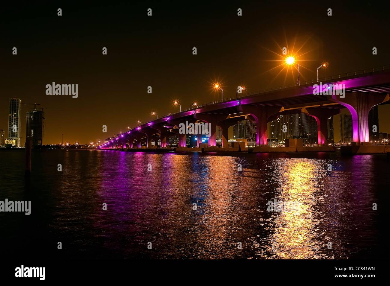 Bridge in Miami Stock Photo - Alamy