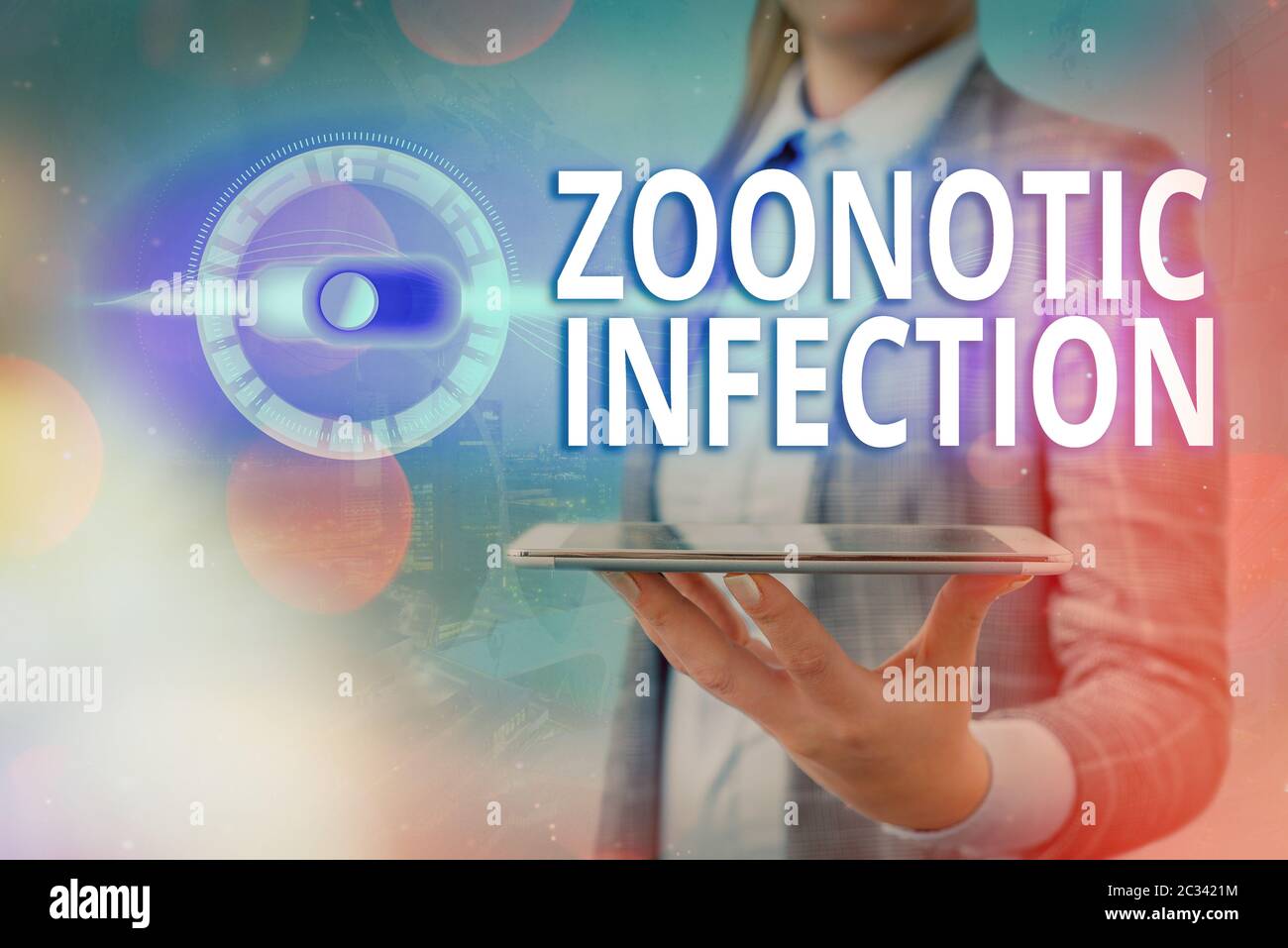 Text sign showing Zoonotic Infection. Business photo showcasing ...