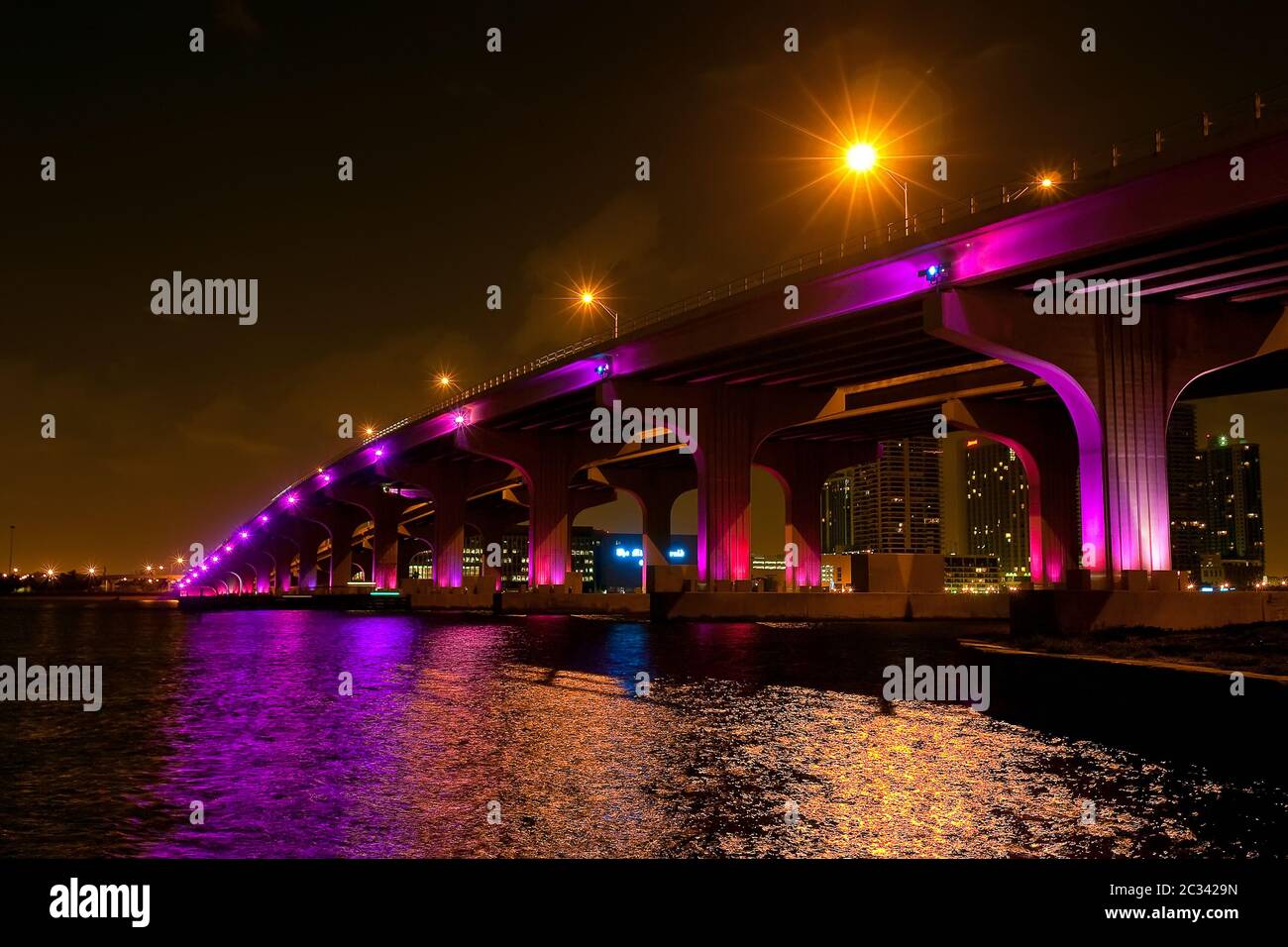 Bridge in Miami Stock Photo - Alamy