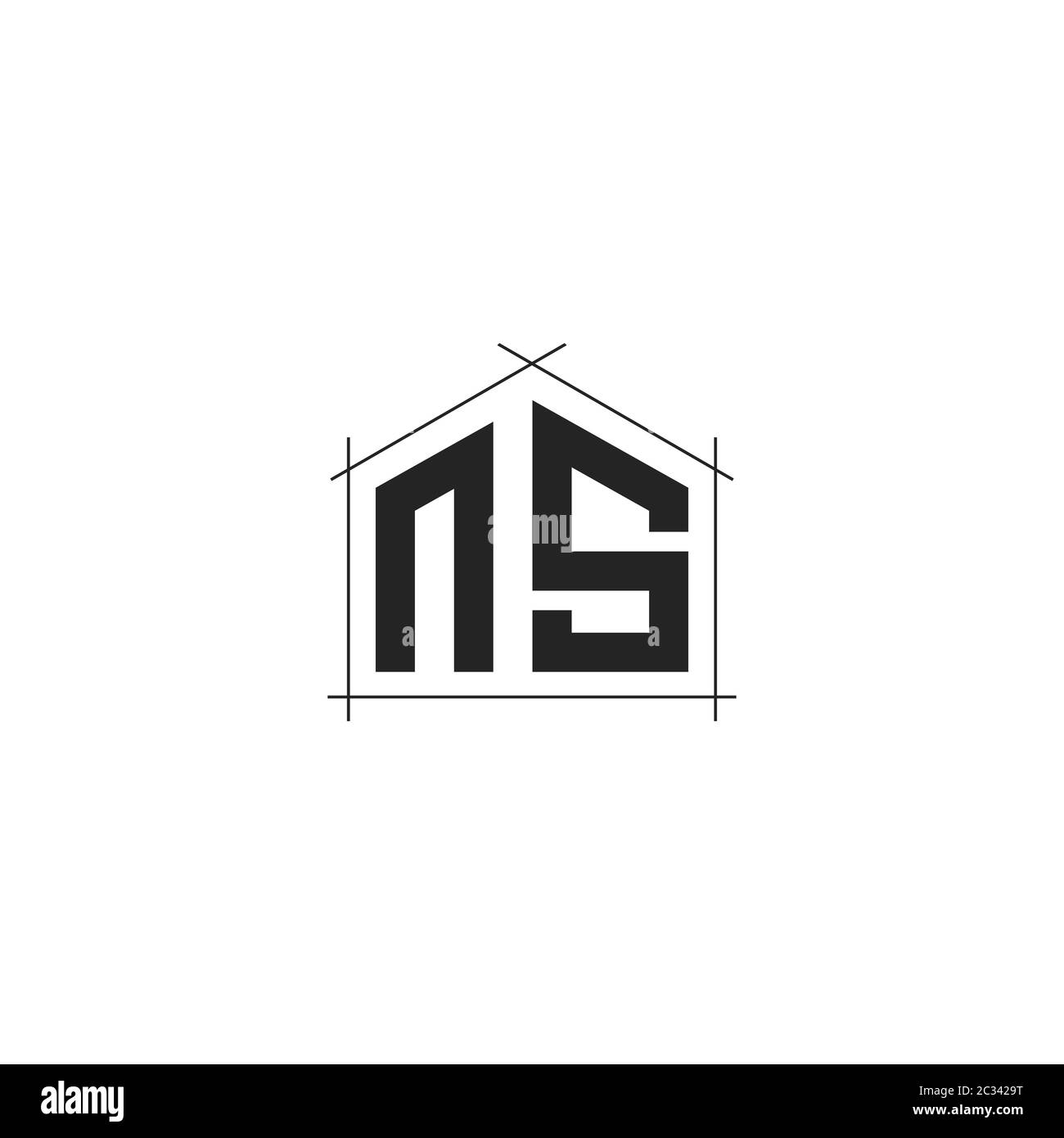 Ns logo vector vectors hi-res stock photography and images - Alamy