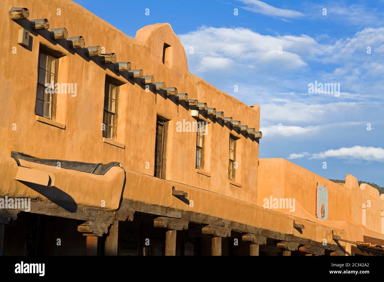 Historic Plaza in Taos,New Mexico,USA Stock Photo - Alamy