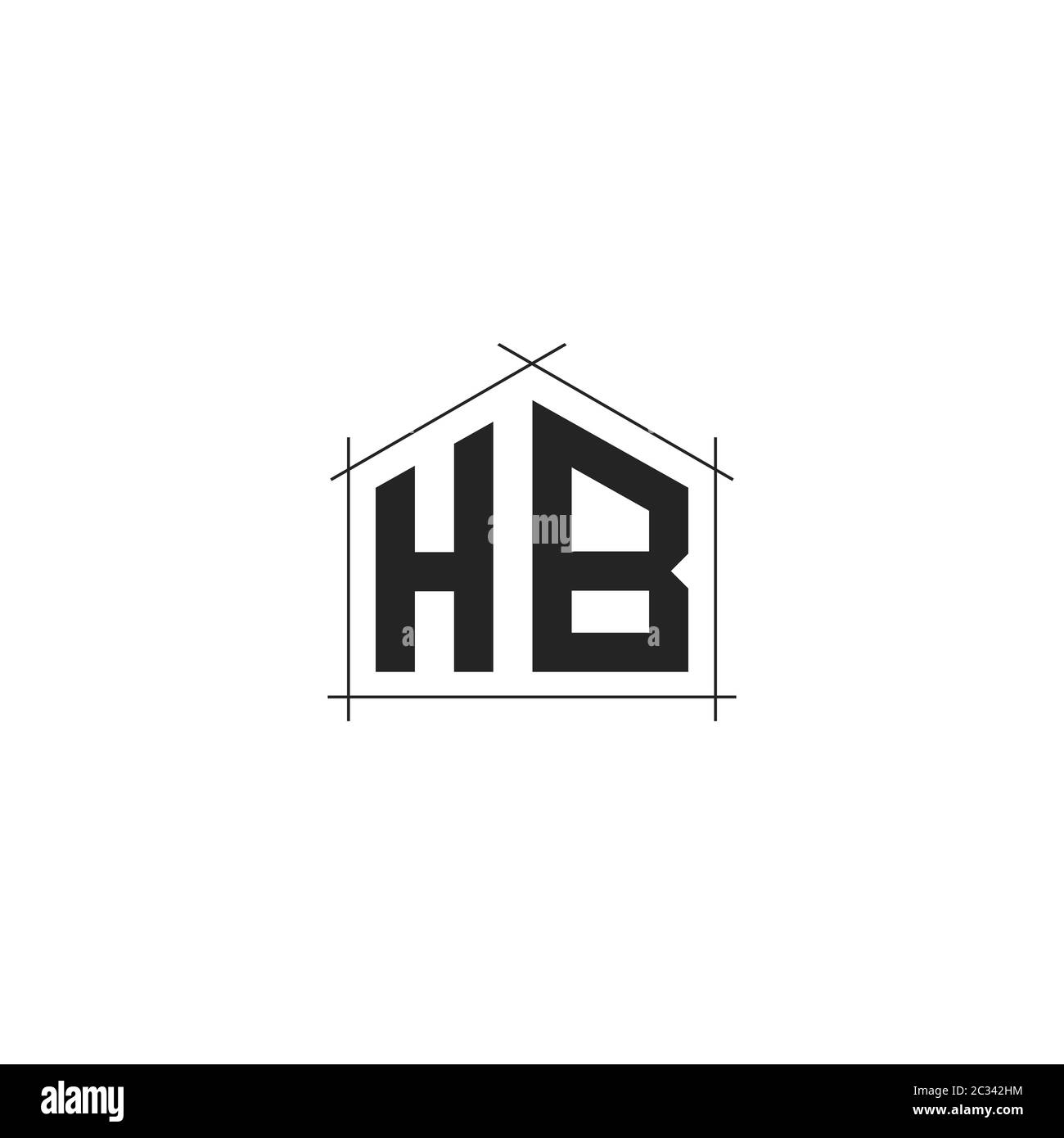 Letter hb logo Cut Out Stock Images & Pictures - Alamy