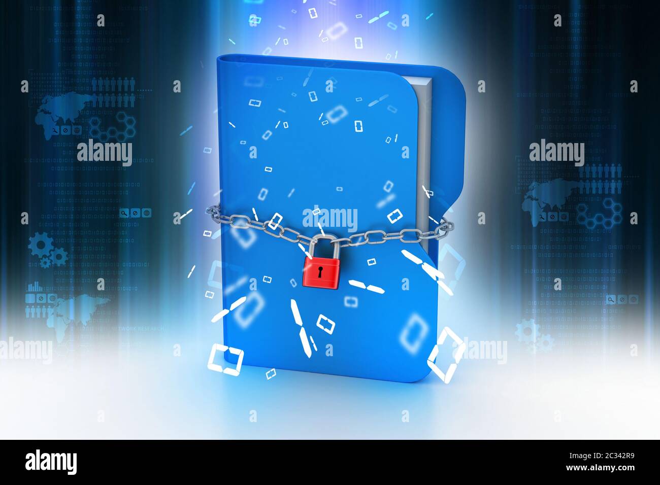 folder locked by chains Stock Photo - Alamy
