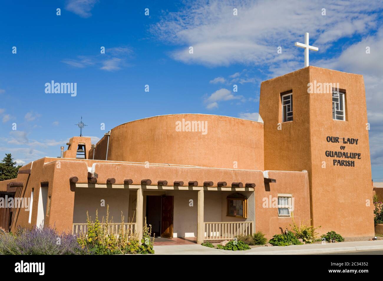 Our Lady of Guadalupe Catholic Church,Taos,New Mexico,USA Stock Photo ...