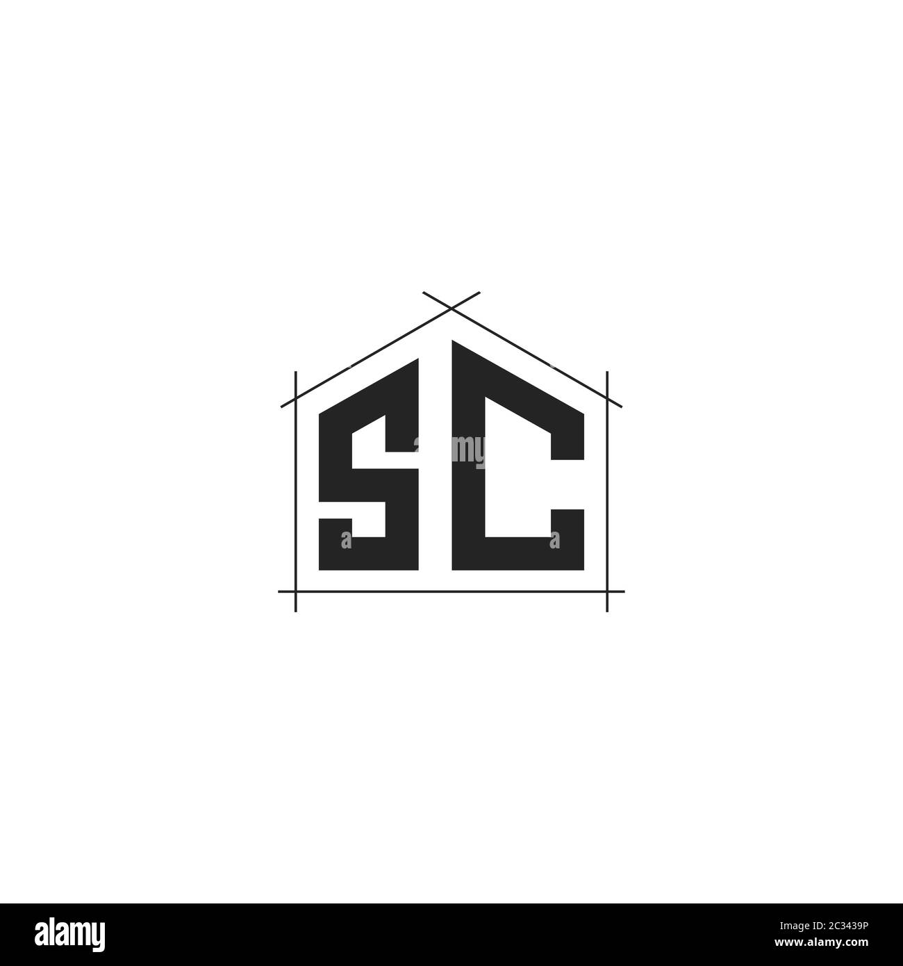 Sc logo design vector vectors hi-res stock photography and images - Alamy
