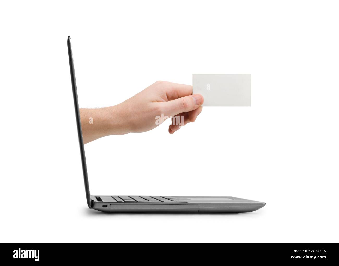 Woman holding blank notebook Cut Out Stock Images & Pictures - Alamy