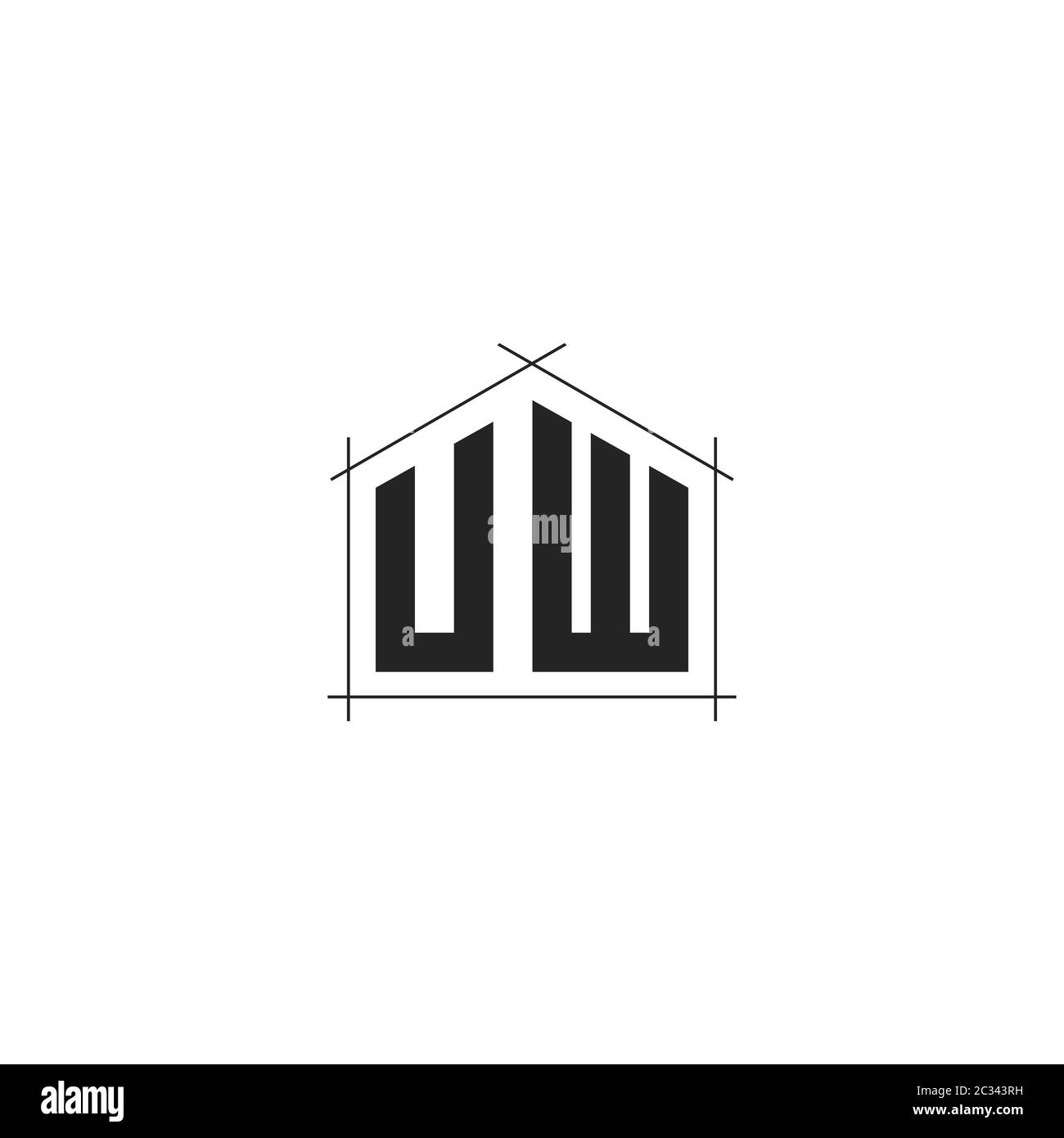 Uw logo vector vectors hi-res stock photography and images - Alamy