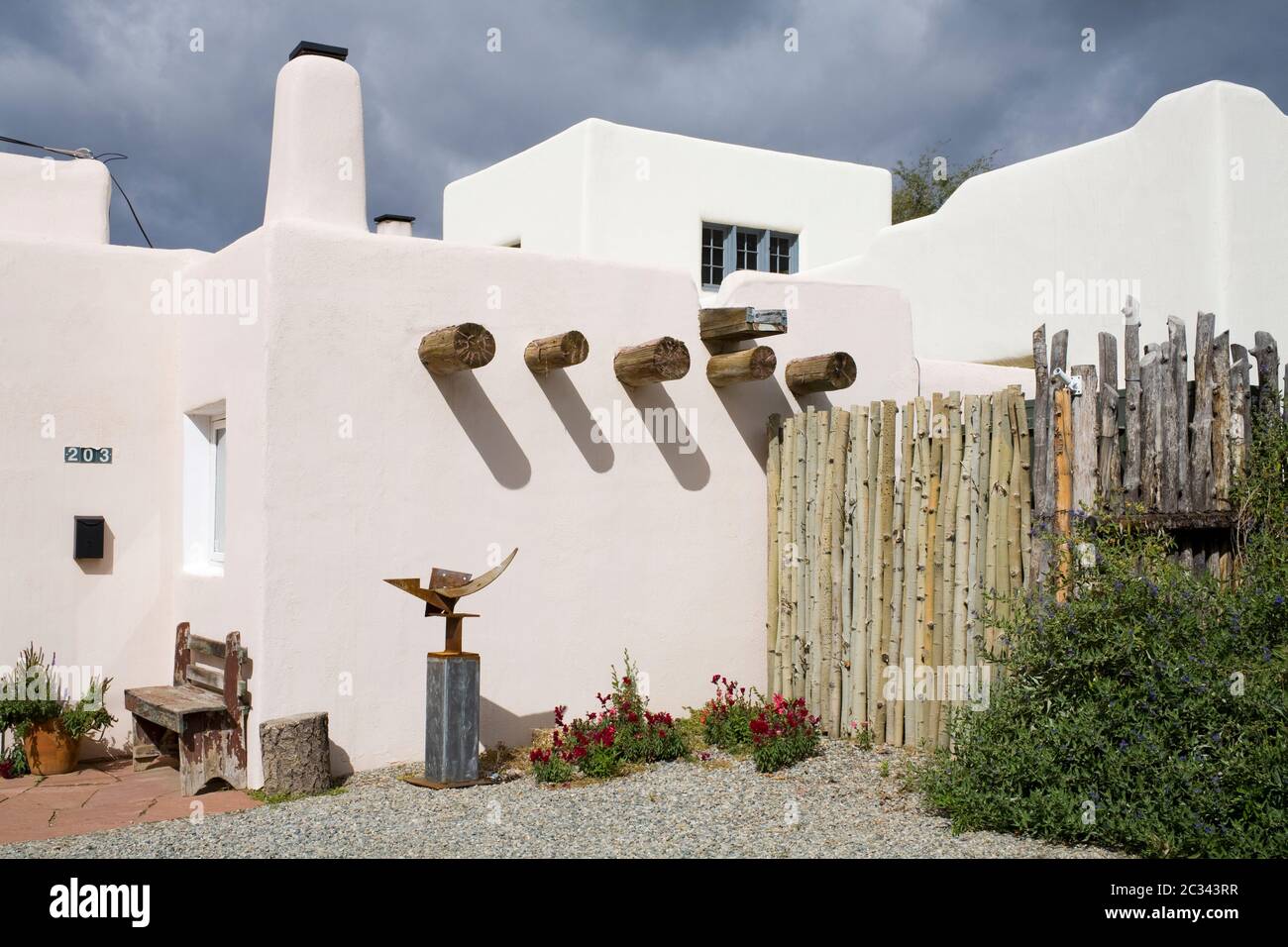 Taos historic district hi-res stock photography and images - Alamy