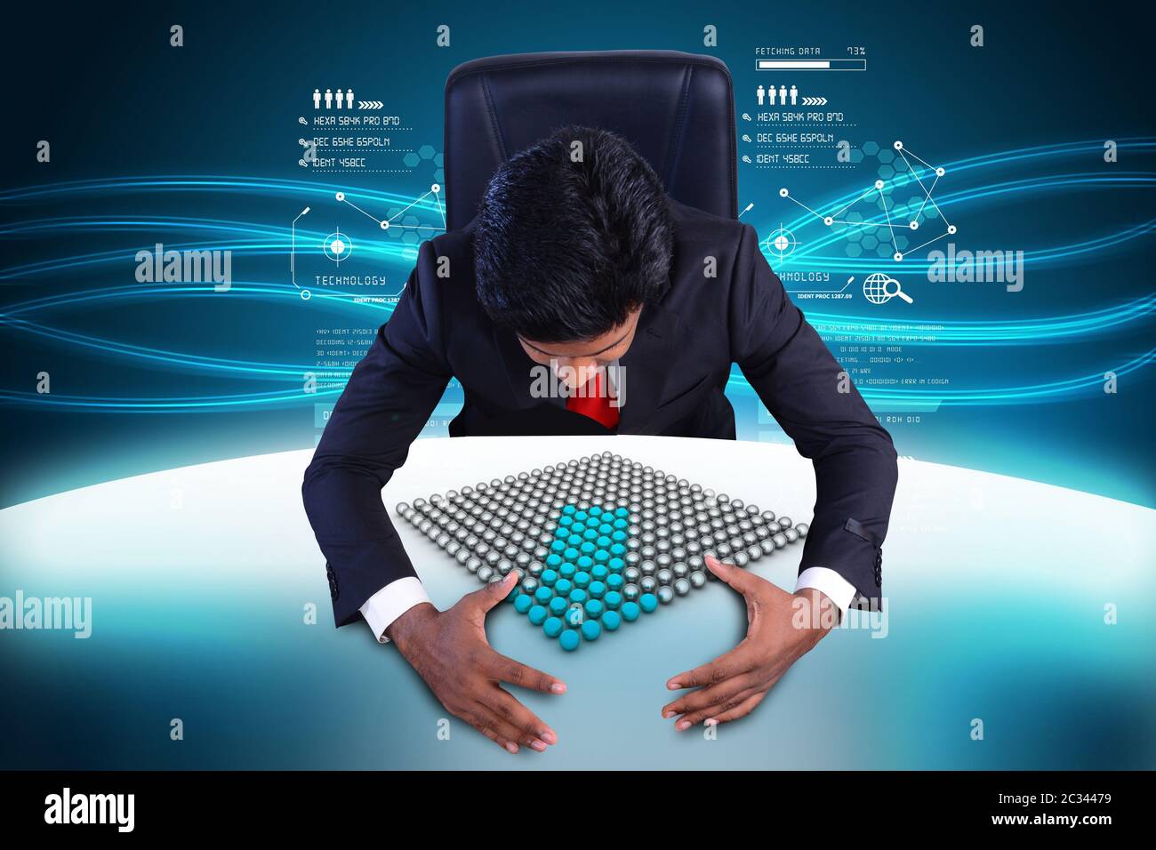 Group leading concept Stock Photo - Alamy