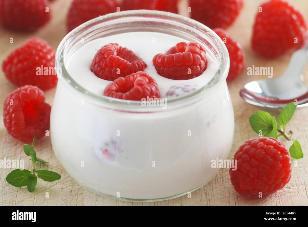 Plain yogurt with berries hi-res stock photography and images - Alamy