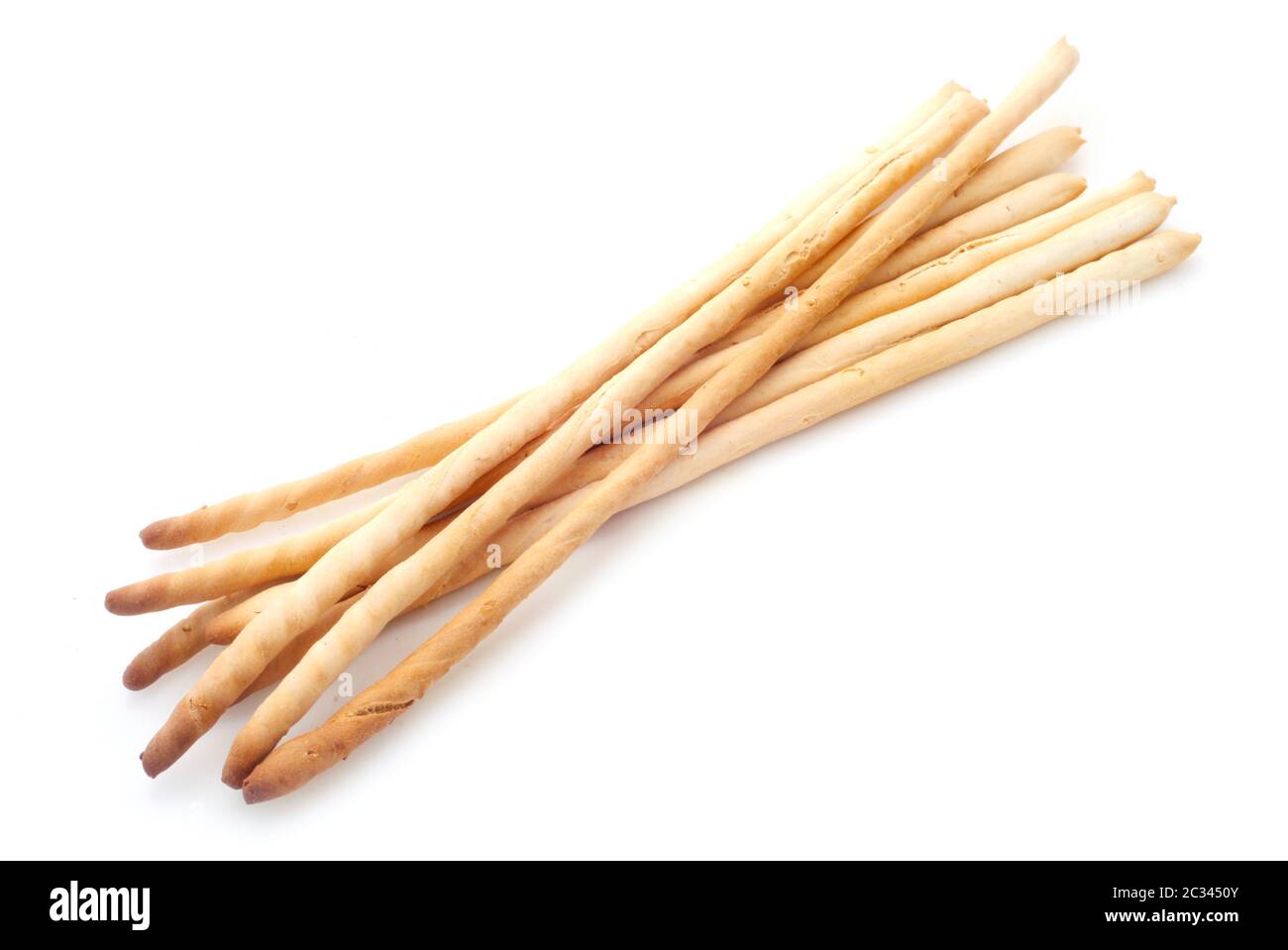 Italian Grissini Isolated On White Stock Photo - Alamy