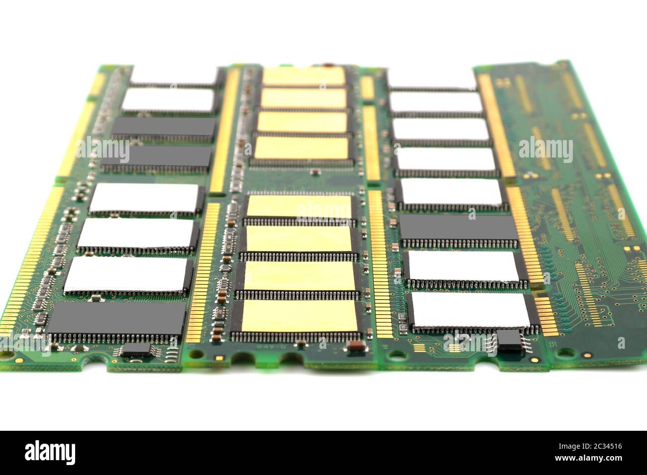 Memory chips for computer over white Stock Photo - Alamy