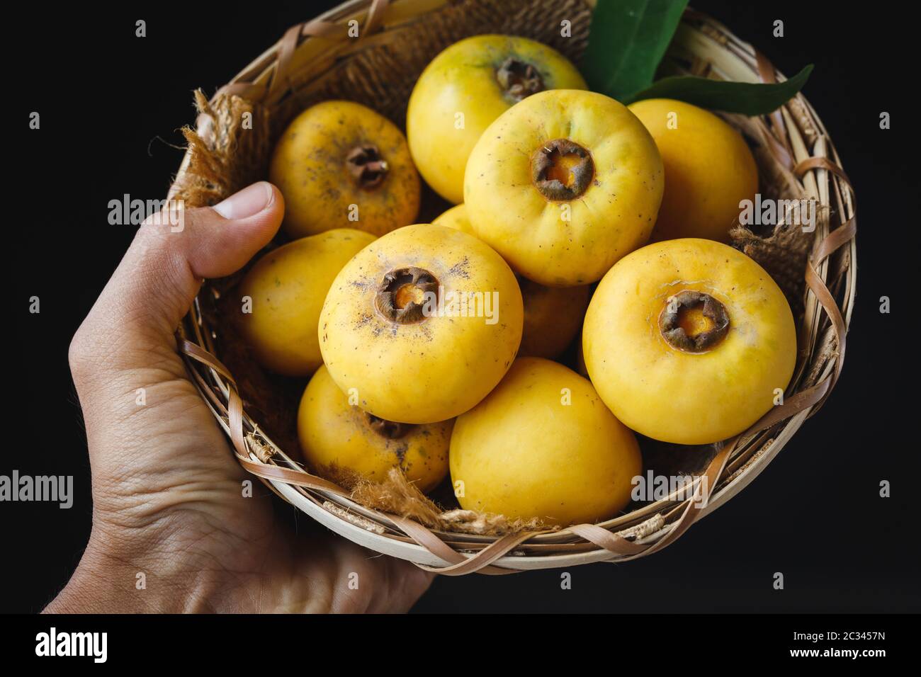 Gold apple fruit-Diospyros decandra fruit Stock Photo - Alamy