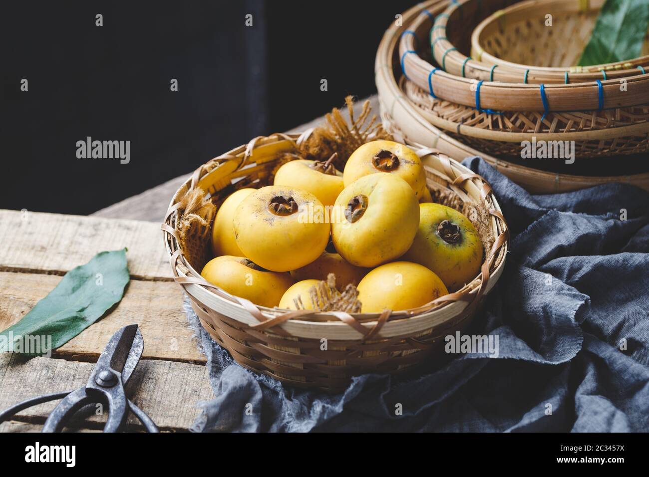 Gold apple fruit-Diospyros decandra fruit Stock Photo - Alamy