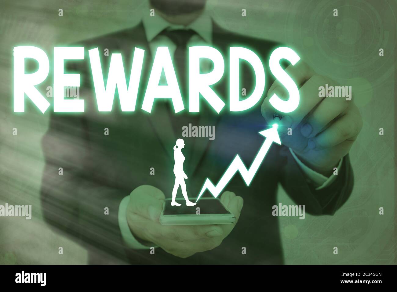 Handwriting text writing Rewards. Conceptual photo certain number or ...