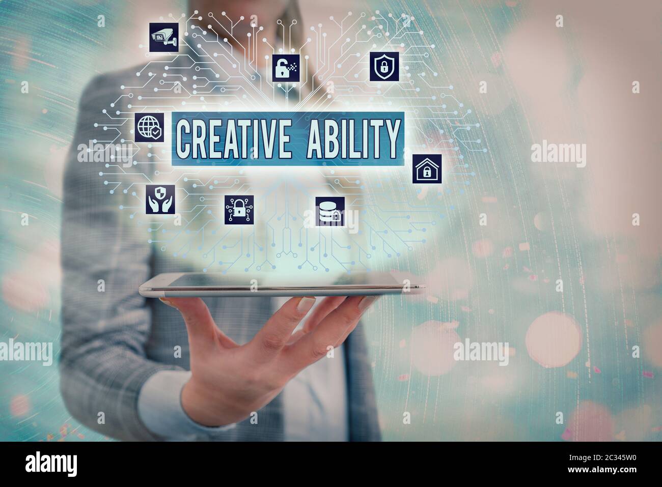 Conceptual hand writing showing Creative Ability. Concept meaning power ...