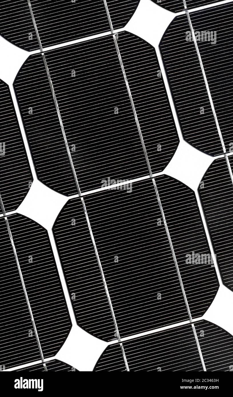 Close-up of solar energy panel photovoltaics module. Photovoltaic cells ...