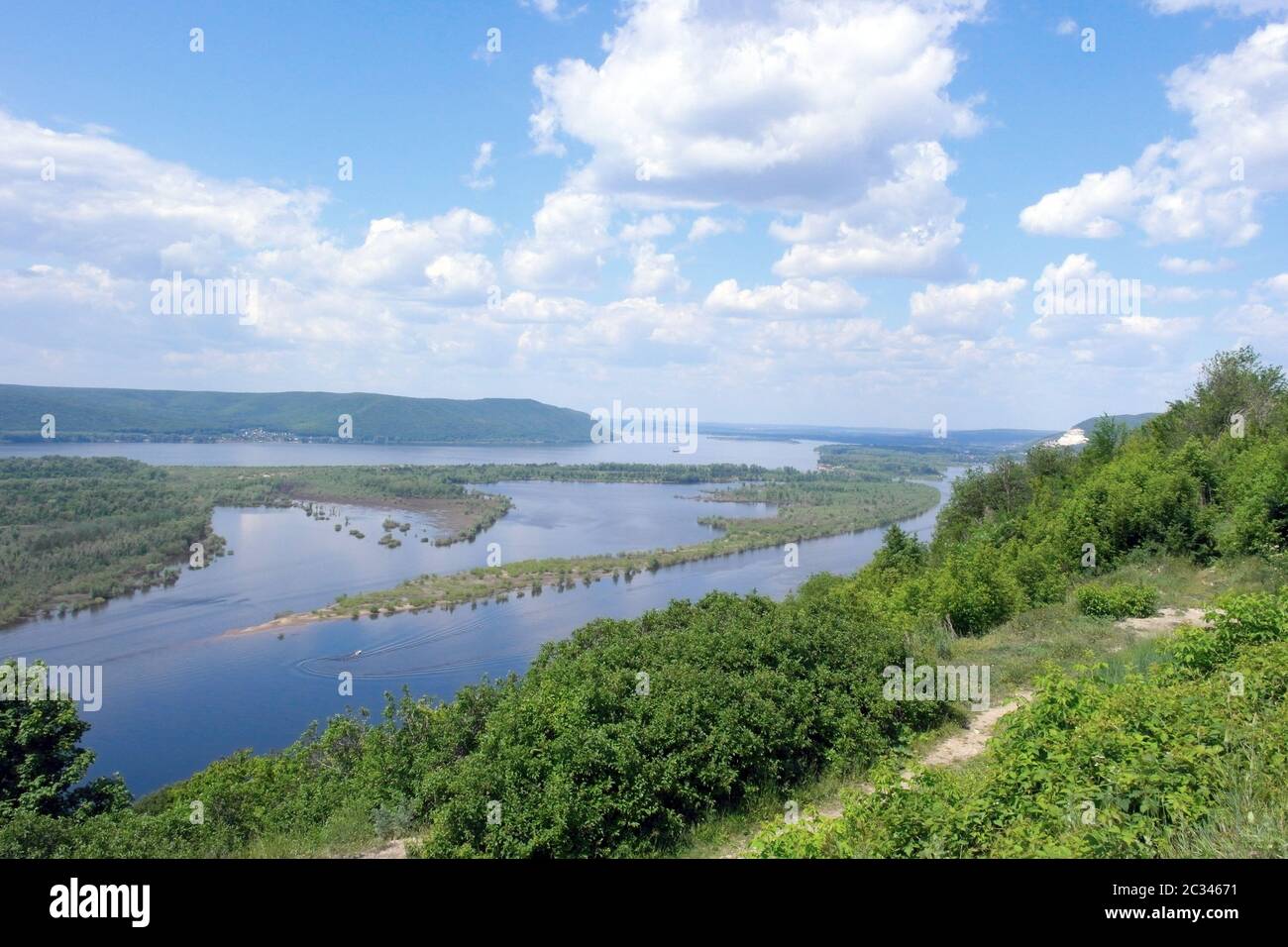 Russia, Samara city, great river Volga Stock Photo - Alamy
