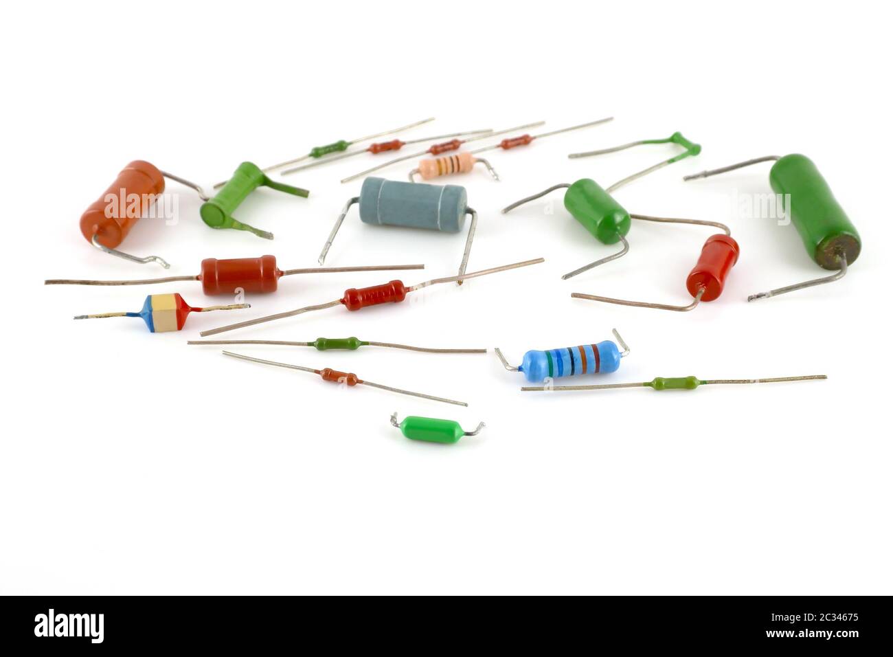 Small electronic components Cut Out Stock Images & Pictures - Alamy
