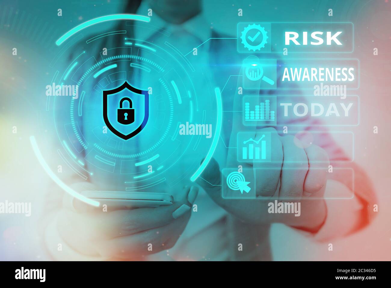 Word writing text Risk Awareness. Business photo showcasing recognizing ...
