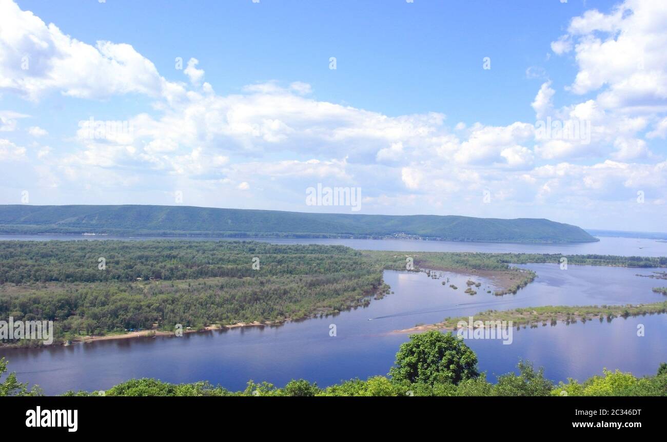 Russia, Samara city, great river Volga Stock Photo - Alamy