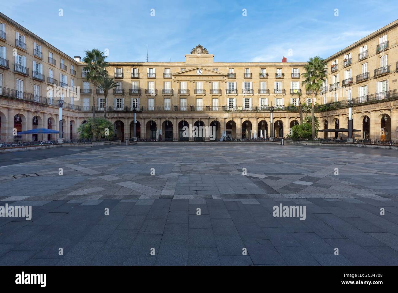 Plaza Nueva square in Bilbao, Basque Country, Europe Stock Photo - Alamy