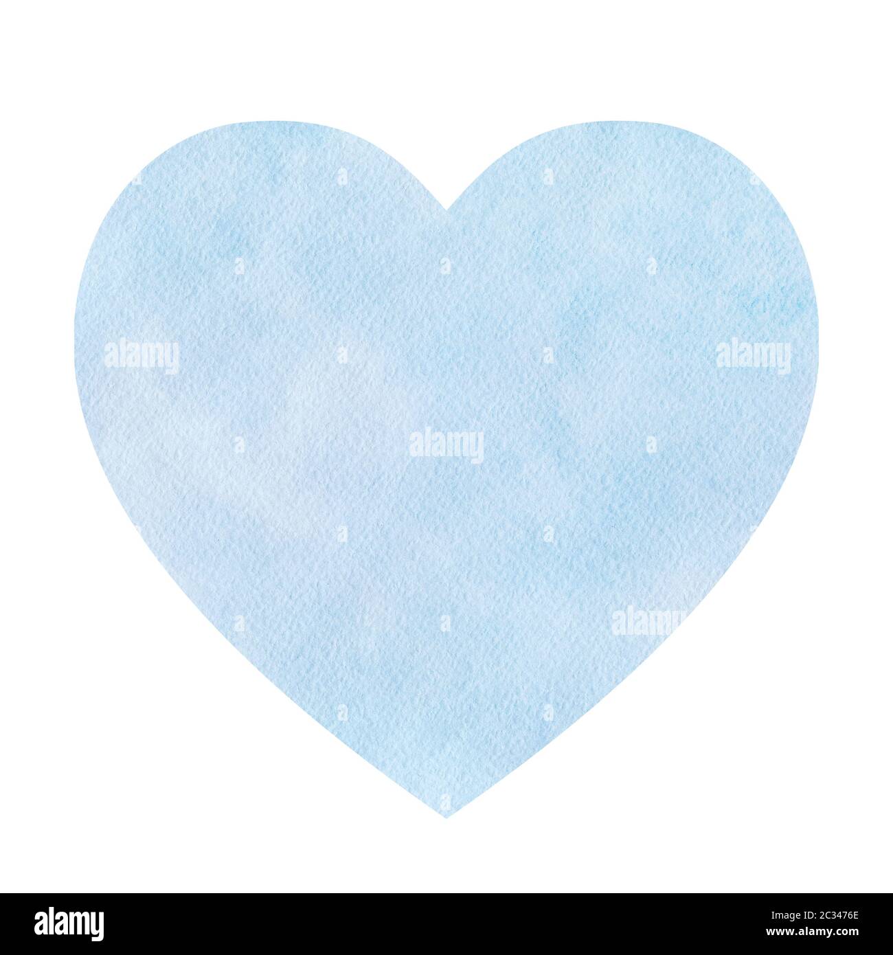 Heart shaped pattern with watercolor background. Sky blue paper texture ...