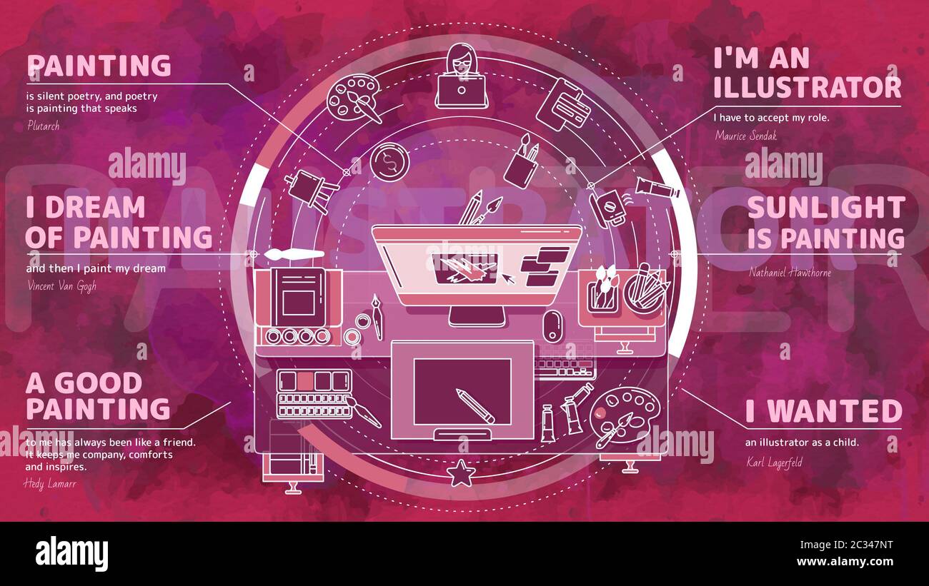 Infographic illustrator hi-res stock photography and images - Alamy