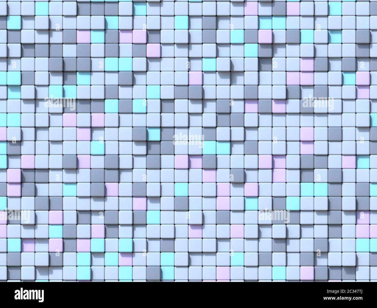 Abstract geometric four pastel color Squares background 3D render ...