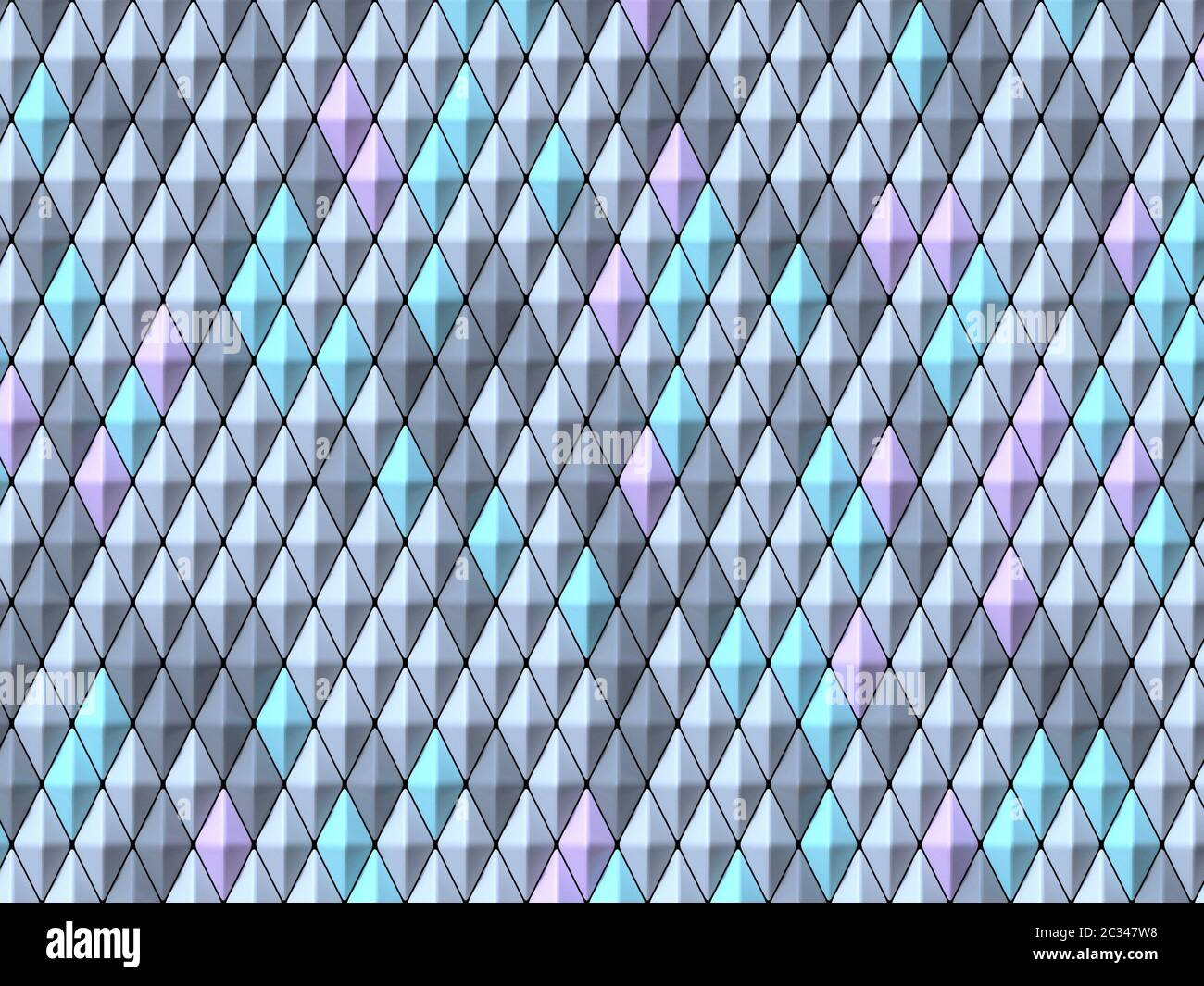 Abstract geometric four pastel color Vertical rhombus background 3D ...
