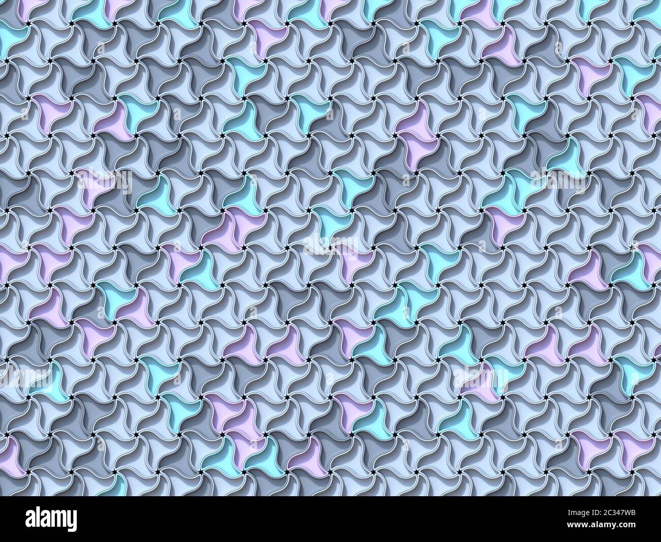 Abstract geometric four pastel color Curved triangles background 3D ...