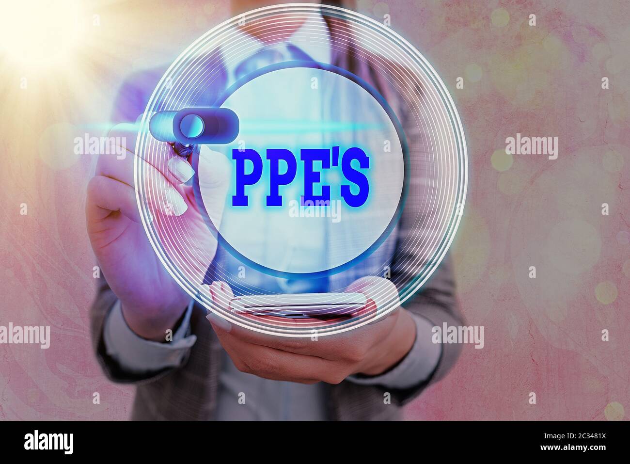 Handwriting text writing Ppe s is. Conceptual photo Specialized ...