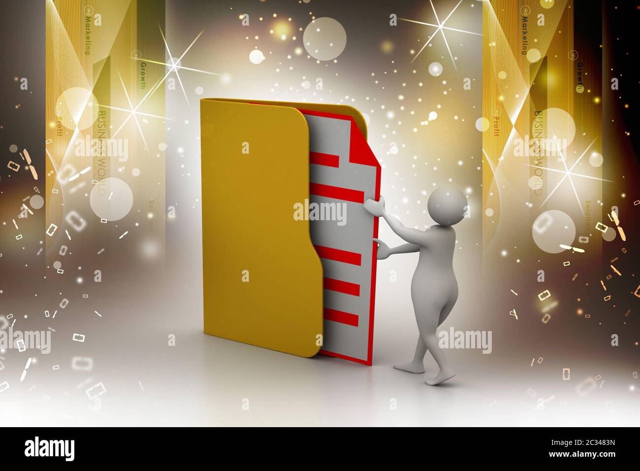 3d people human character folder hi-res stock photography and images ...