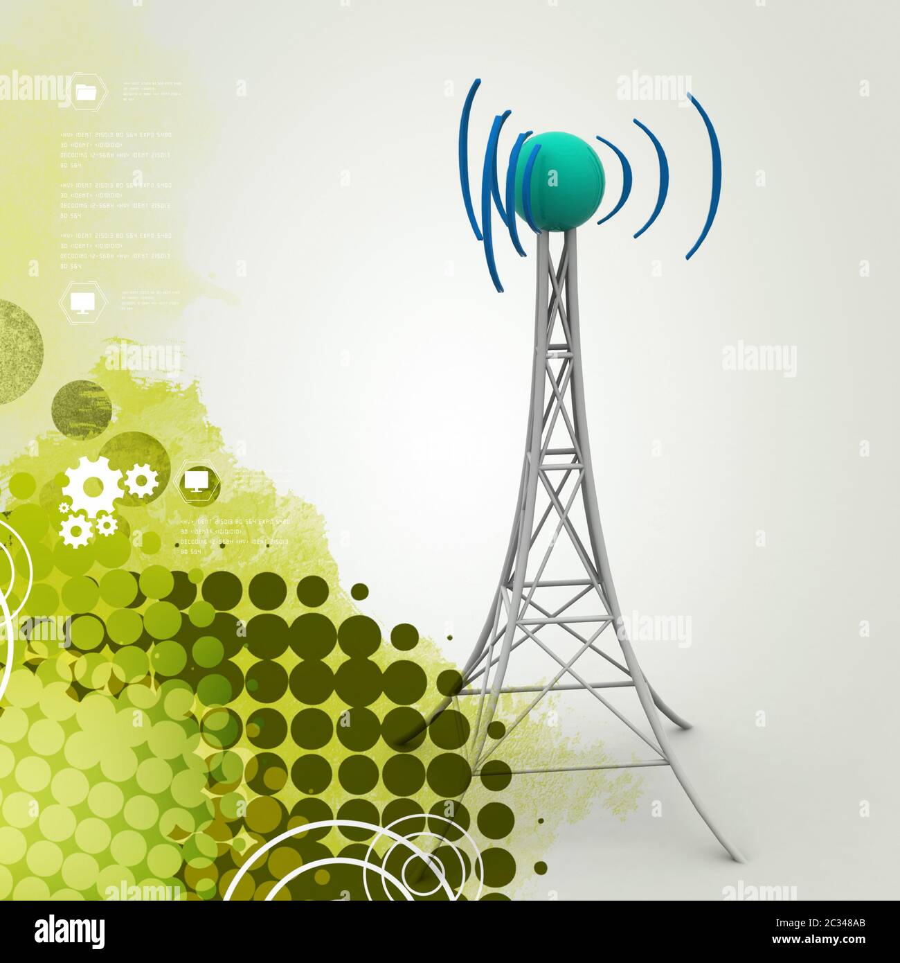 Abstract illustration white high frequency hi-res stock photography and ...