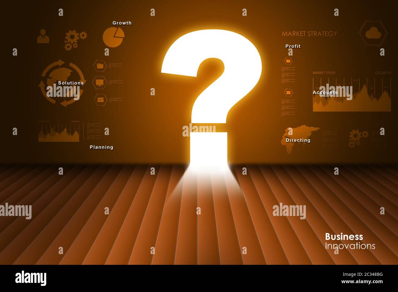 Entrance in the shape of question mark Stock Photo - Alamy