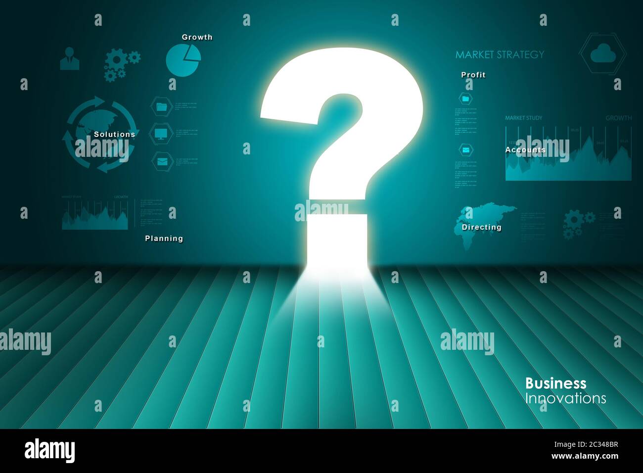 Entrance in the shape of question mark Stock Photo - Alamy