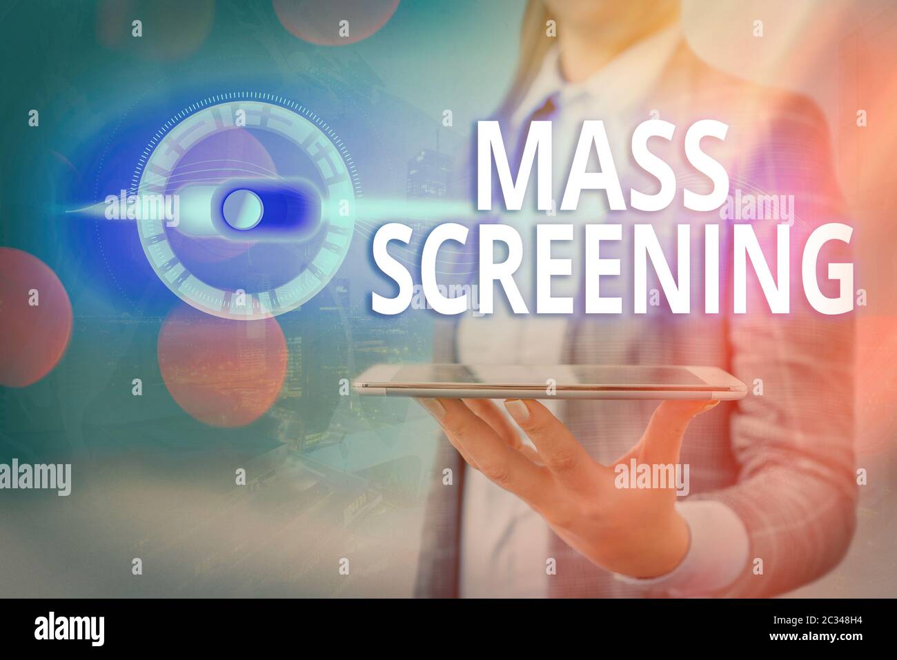 Text sign showing Mass Screening. Business photo showcasing health ...