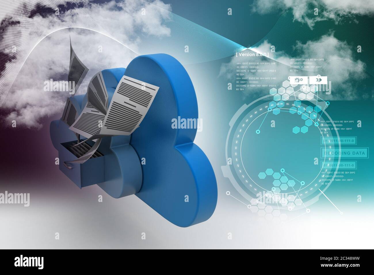 Cloud storage concept Stock Photo - Alamy